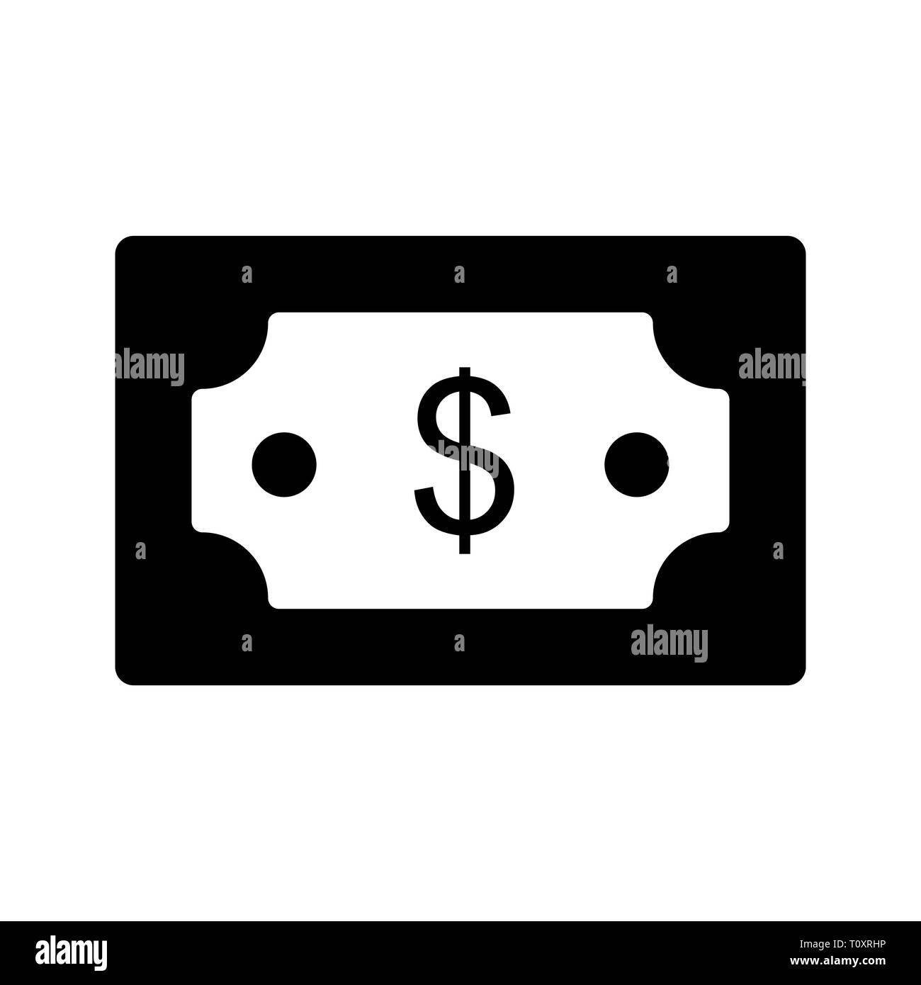 Illustration Dollar Icon Stock Photo - Alamy