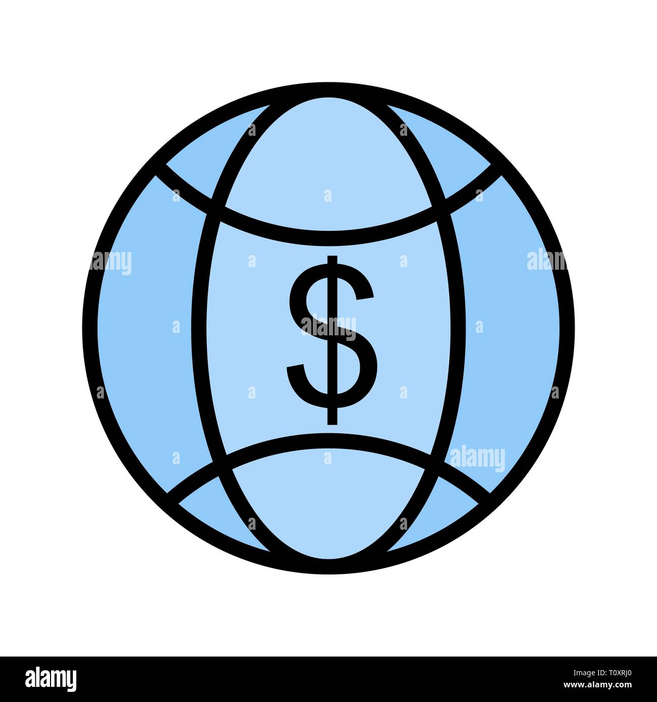 Illustration World Money Icon Stock Photo - Alamy