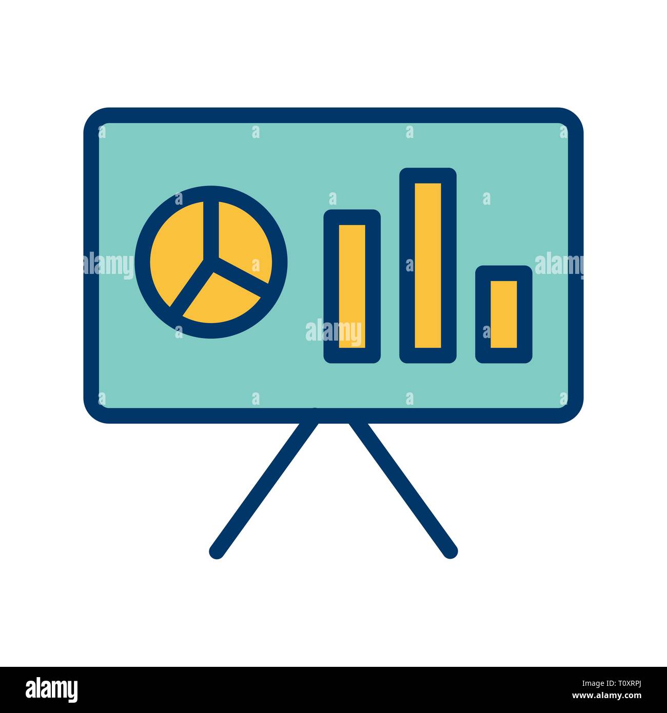 Illustration Presentation Icon Stock Photo - Alamy