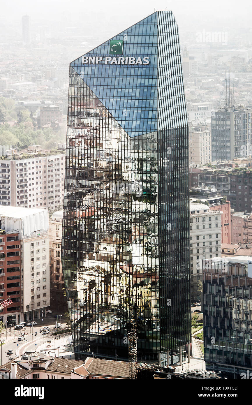 Italy, Lombardy, Milan, Diamond Tower Stock Photo - Alamy