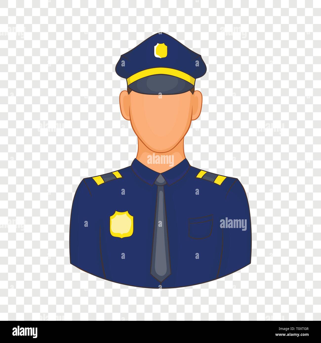 Policemen icon in cartoon style Stock Vector Image & Art - Alamy