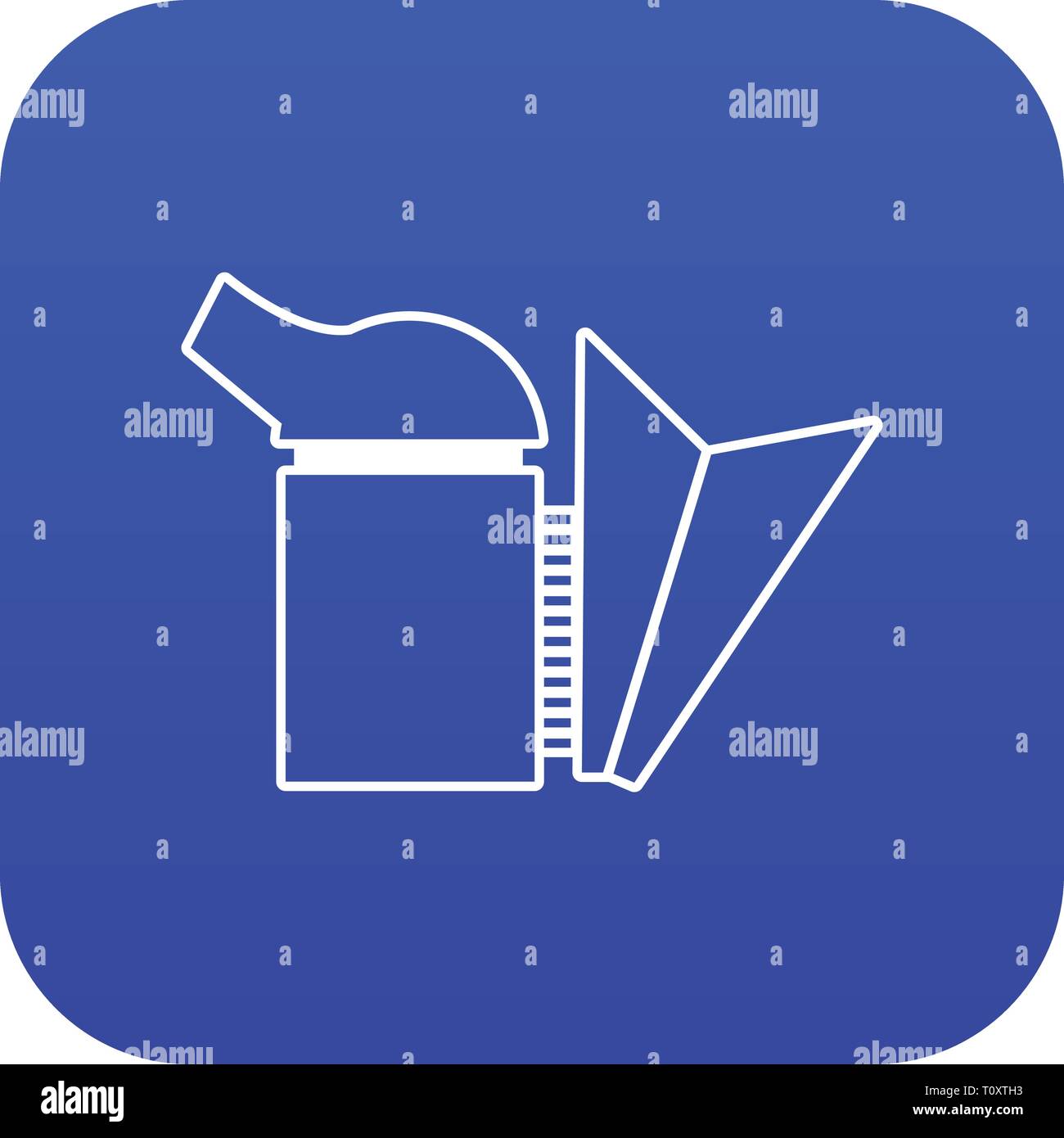 Beehive smoker icon blue vector Stock Vector Image & Art - Alamy
