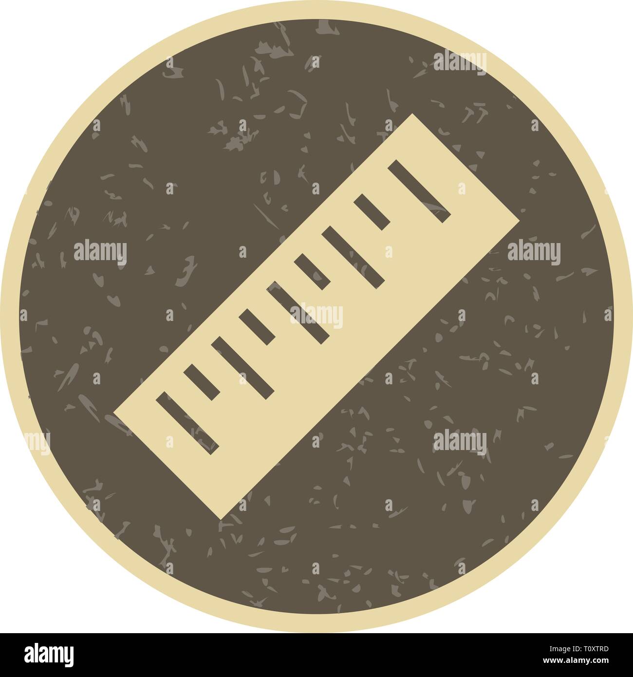 Illustration Ruler Icon Stock Photo - Alamy