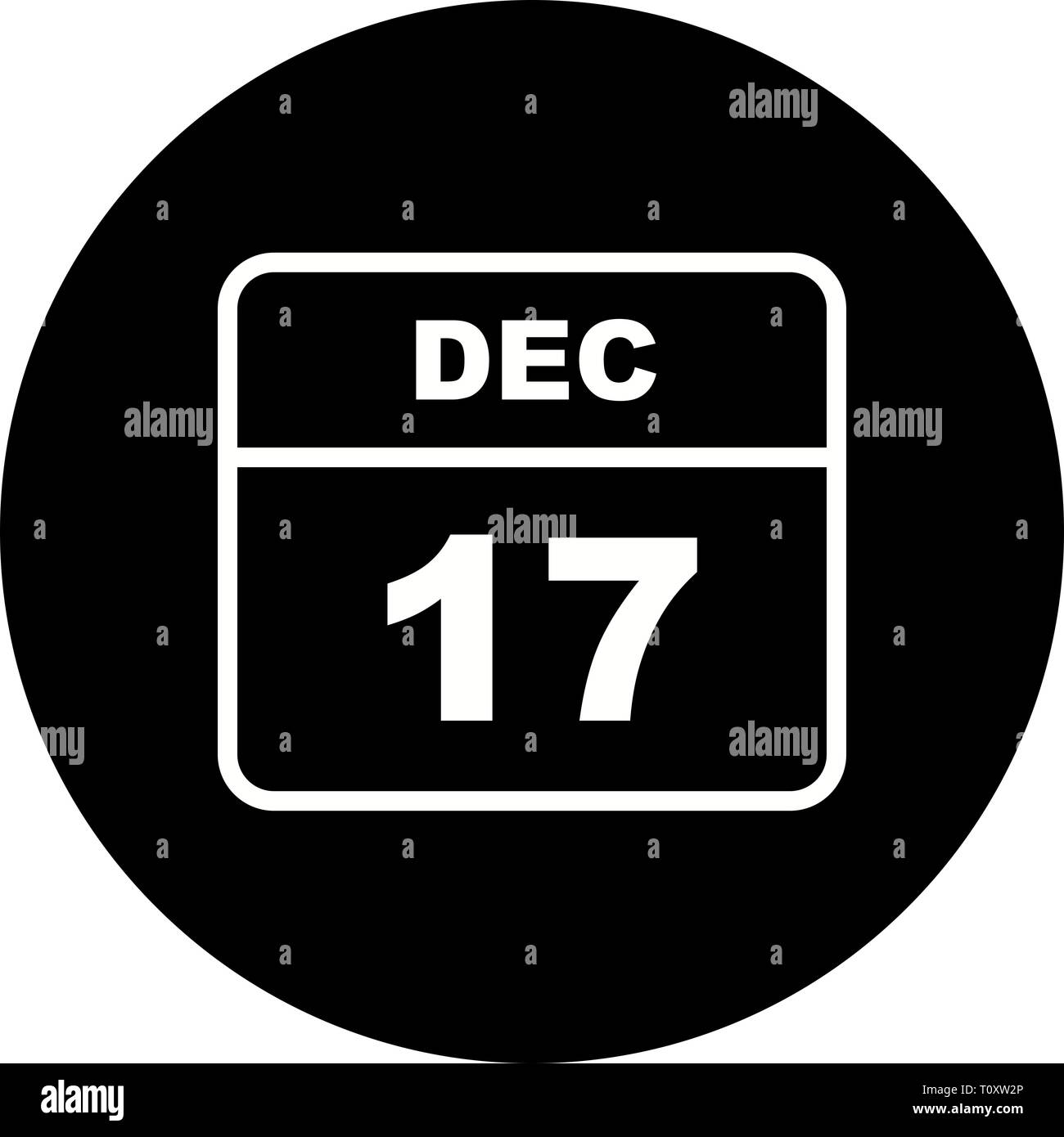 December 17 day 17 Black and White Stock Photos & Images - Alamy