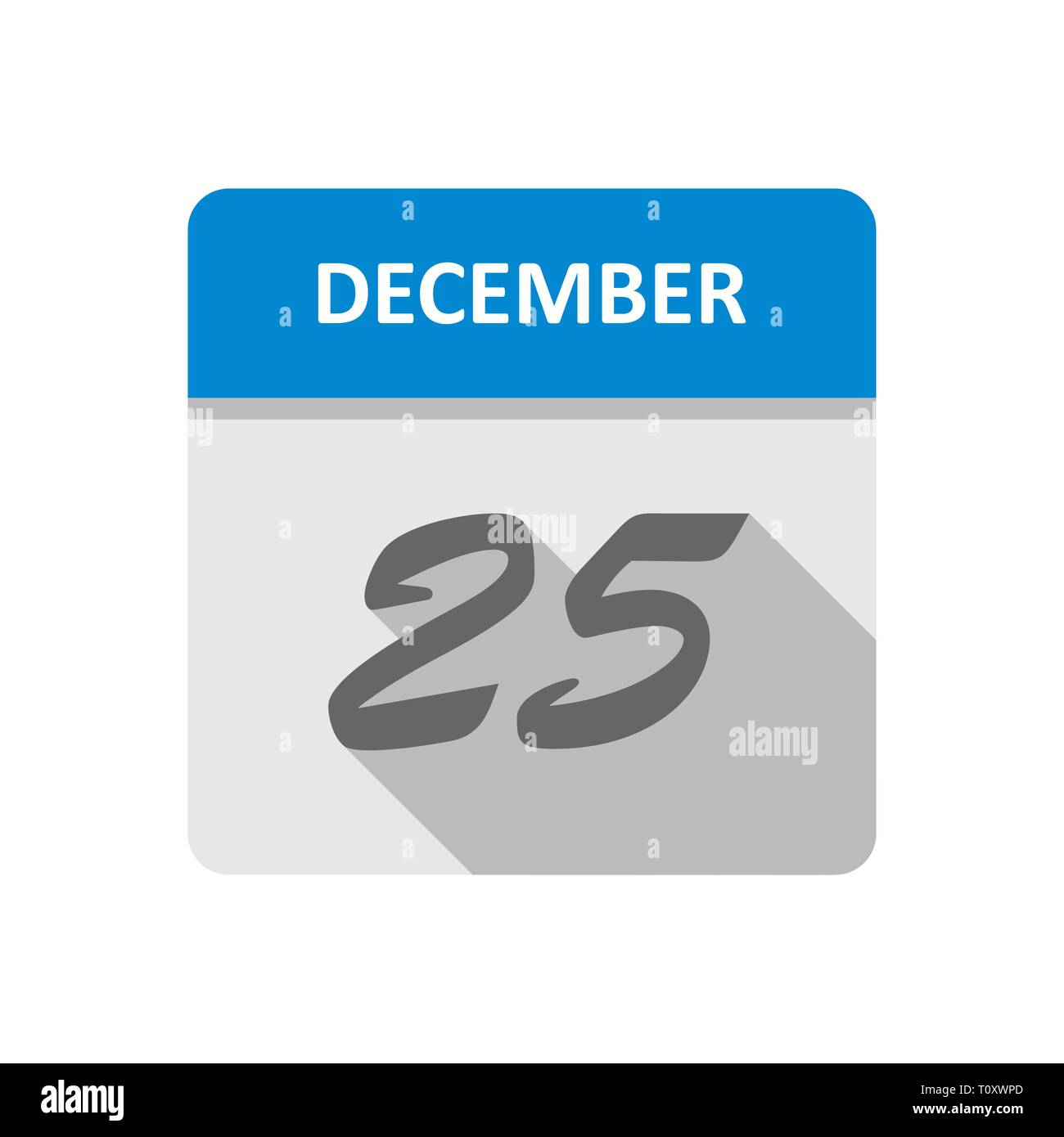 25th december calendar Cut Out Stock Images & Pictures - Alamy