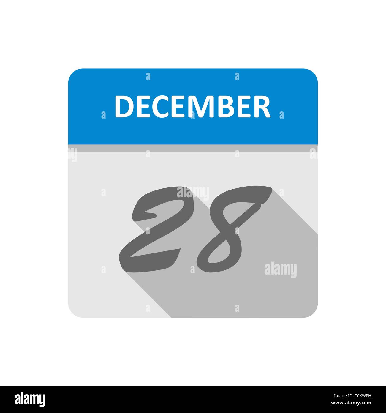 28 december calendar Cut Out Stock Images & Pictures - Alamy