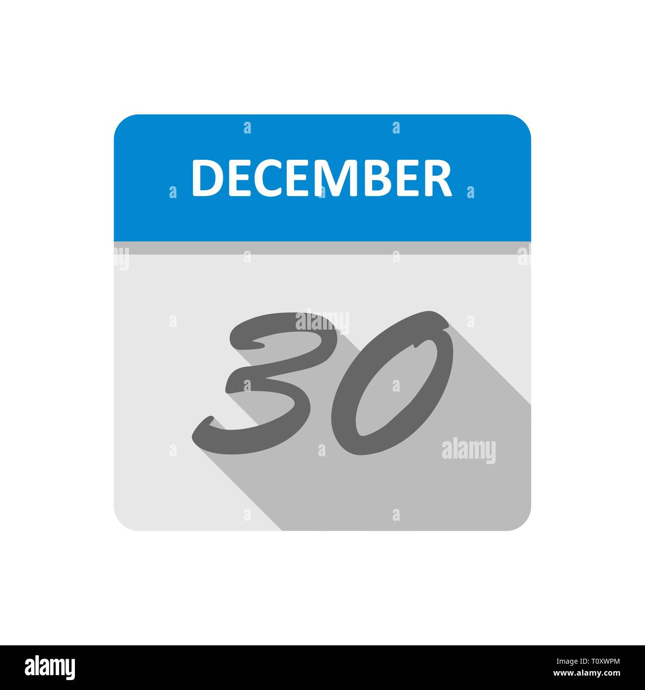 30 december calendar icon on hi-res stock photography and images - Alamy