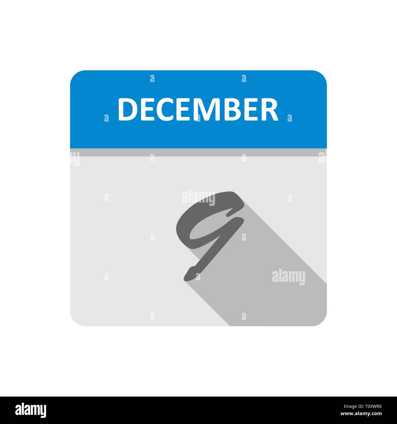 December 9th Date on a Single Day Calendar Stock Photo - Alamy