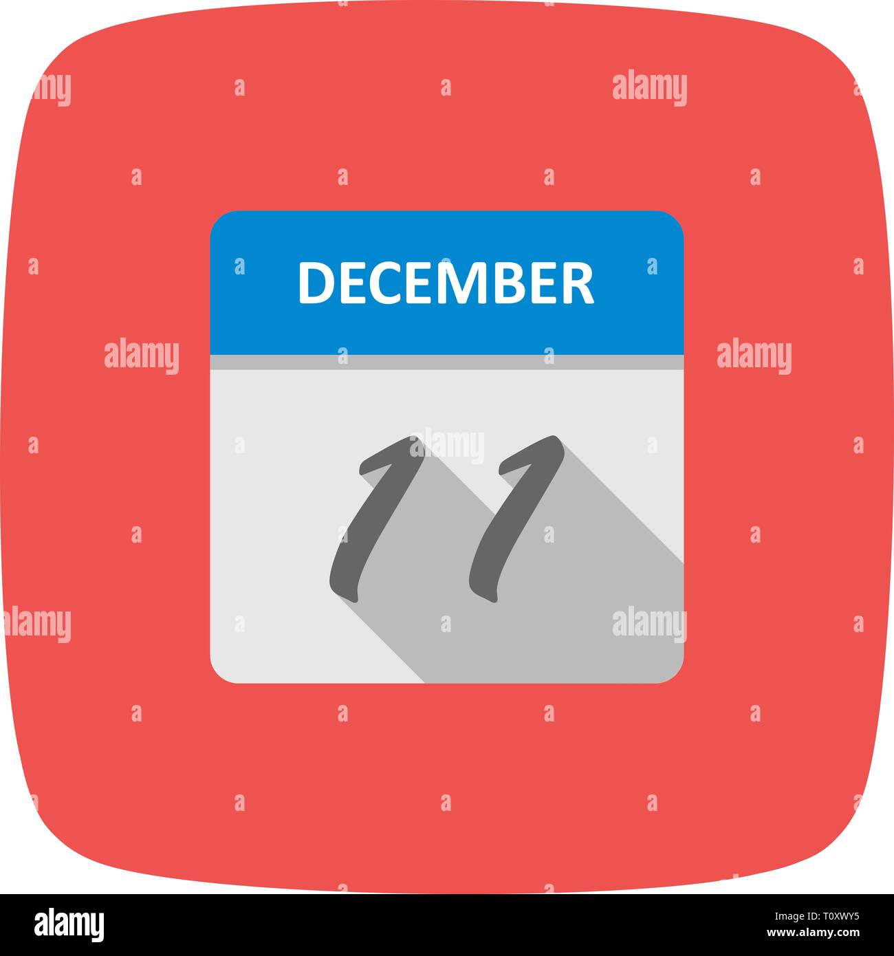 December 11th Date on a Single Day Calendar Stock Photo - Alamy