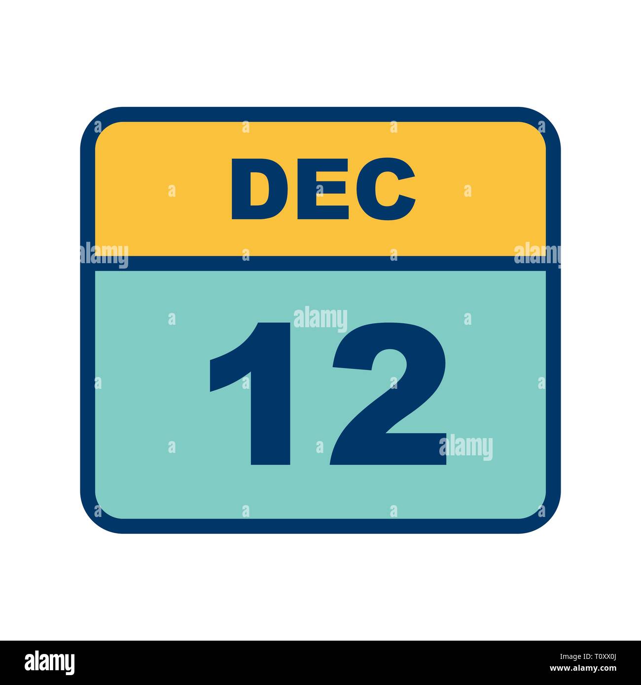 12 december icon Cut Out Stock Images & Pictures - Alamy