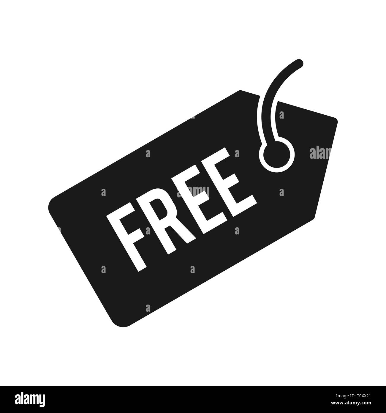Free tag icon Black and White Stock Photos & Images - Alamy