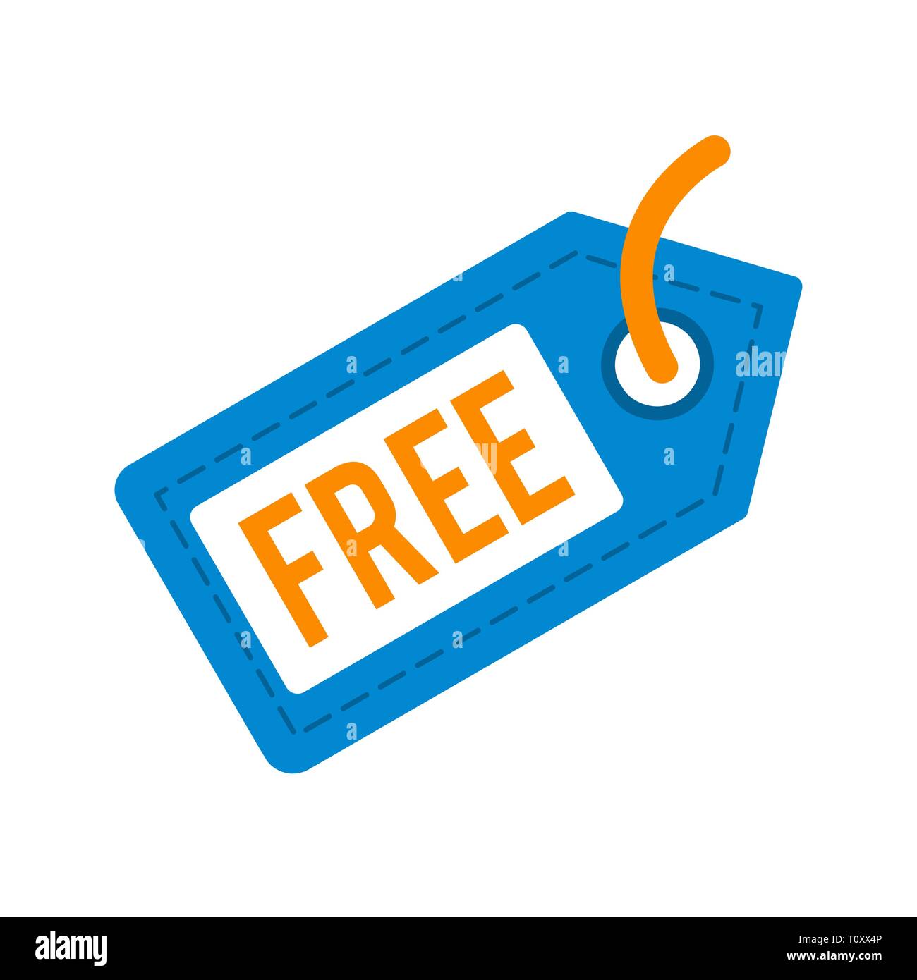 Illustration Free Tag Icon Stock Photo - Alamy