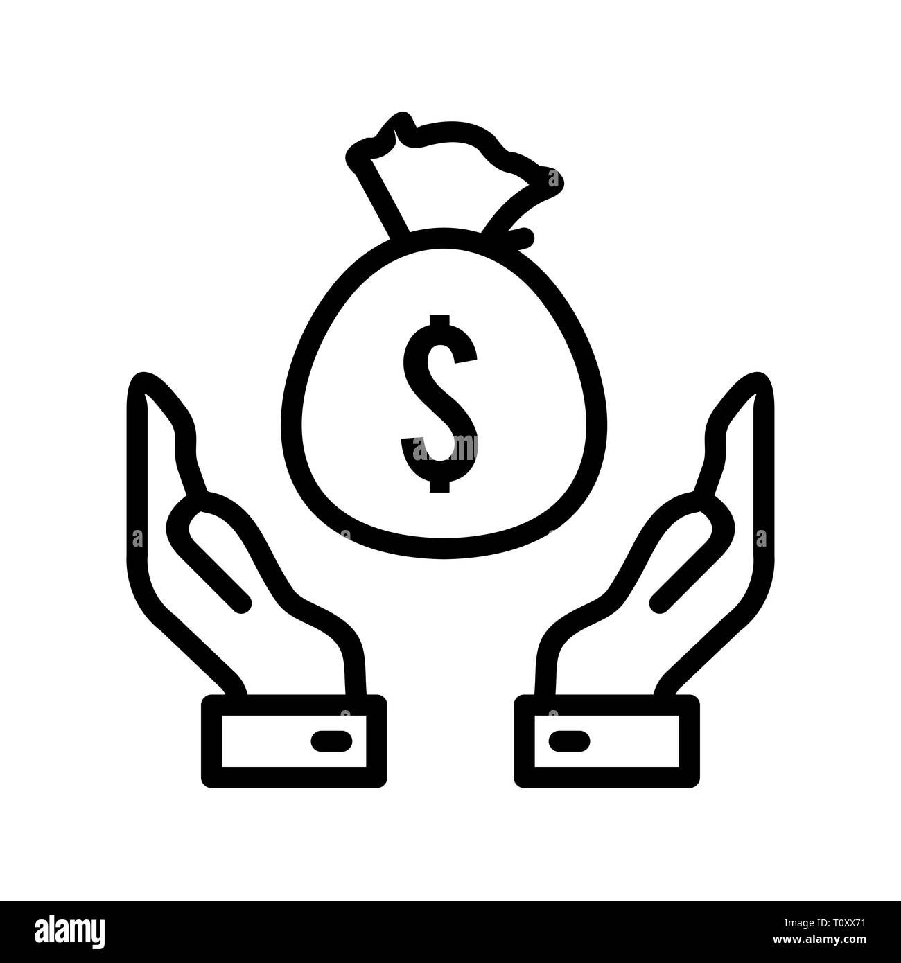 Illustration Saving Icon Stock Photo - Alamy