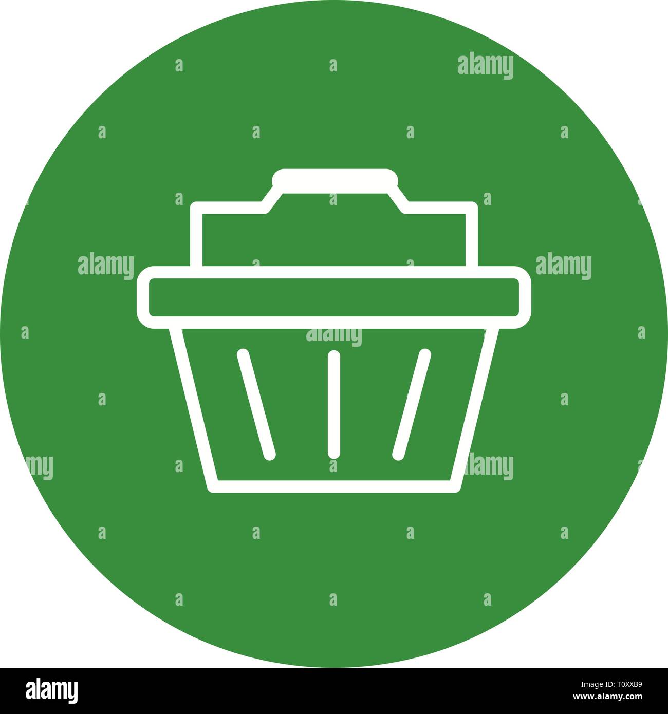 Recyle bin icon hi-res stock photography and images - Alamy