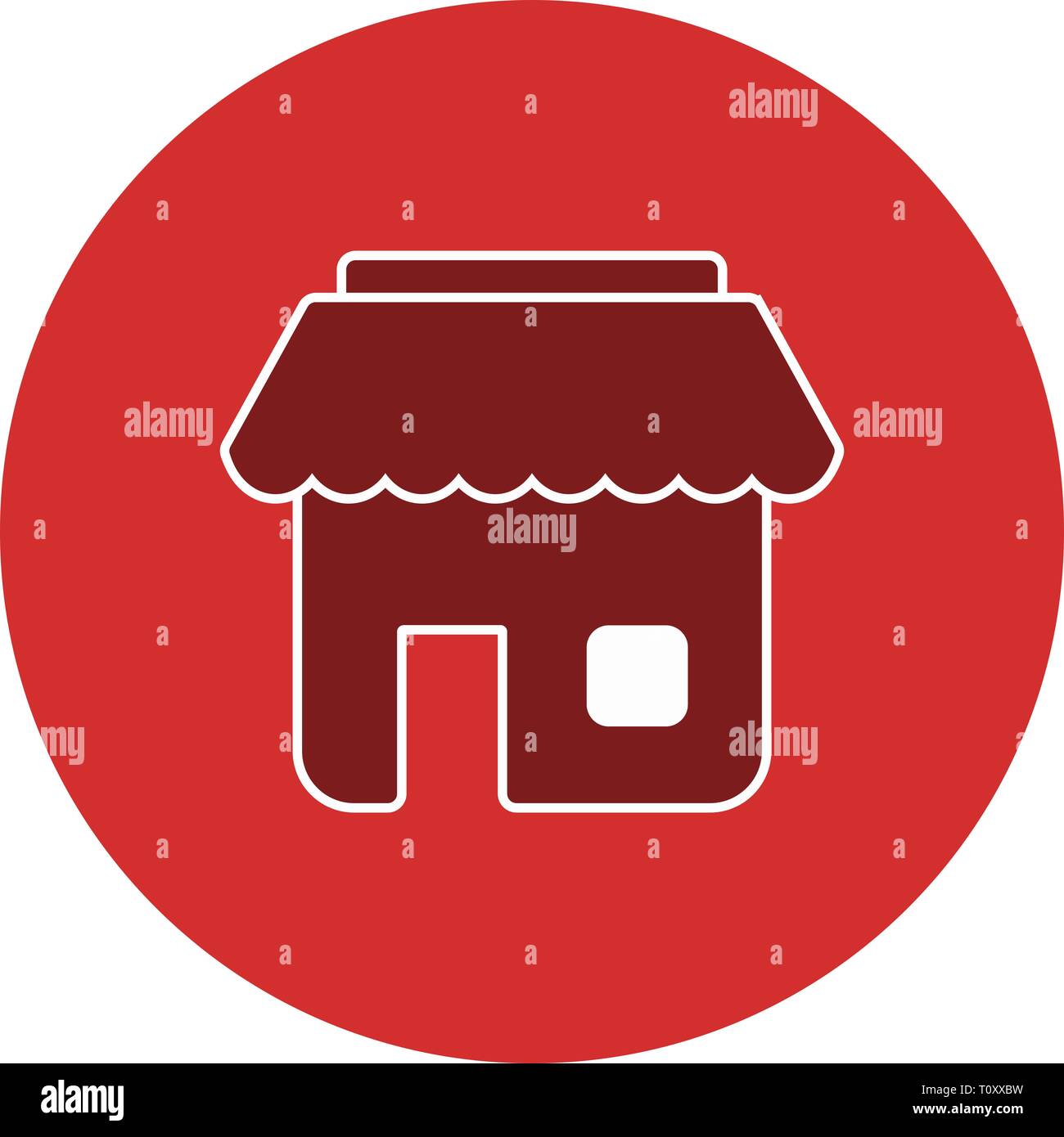 Illustration Shop Icon Stock Photo - Alamy