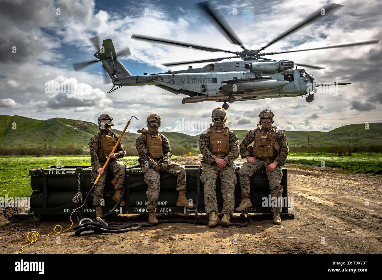 U.S. Marines with Headquarters and Service Company, Combat Logistics ...