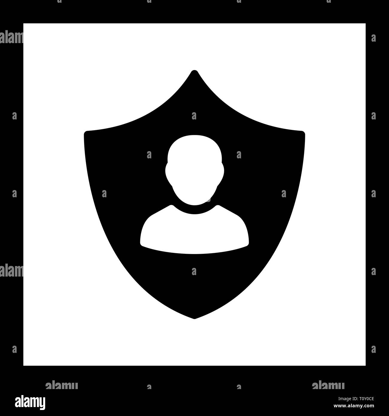 Illustration Business Protection Icon Stock Photo - Alamy