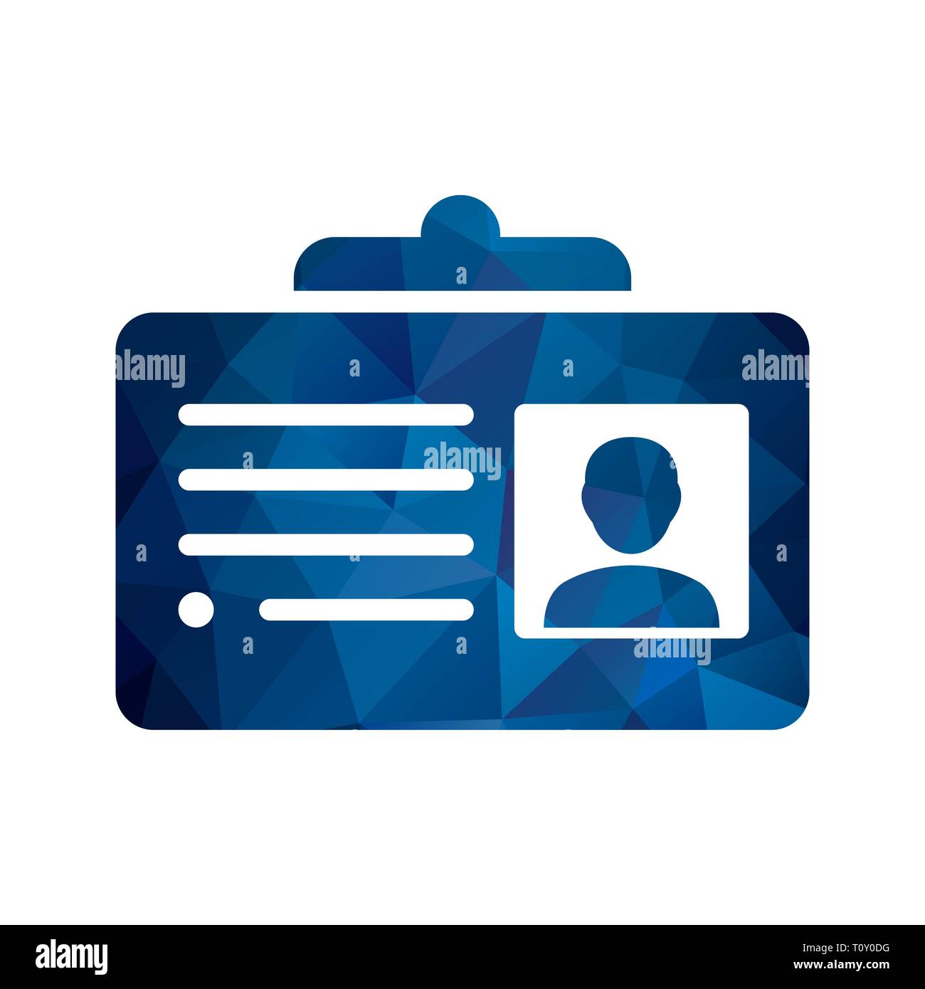 Illustration Business Card Icon Stock Photo - Alamy