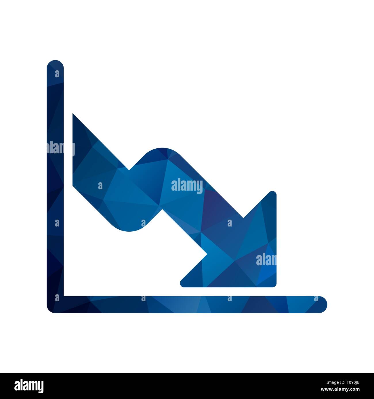 Illustration Business Fall Icon Stock Photo - Alamy