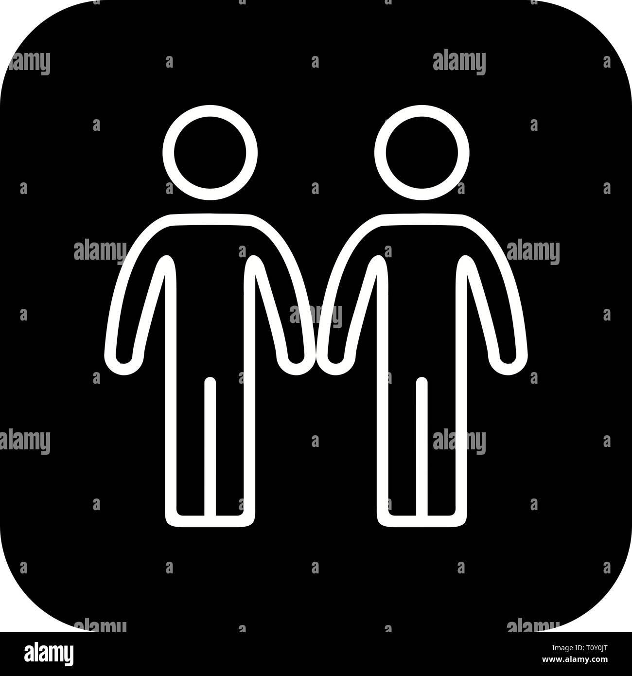 Illustration Partnership Icon Stock Photo - Alamy