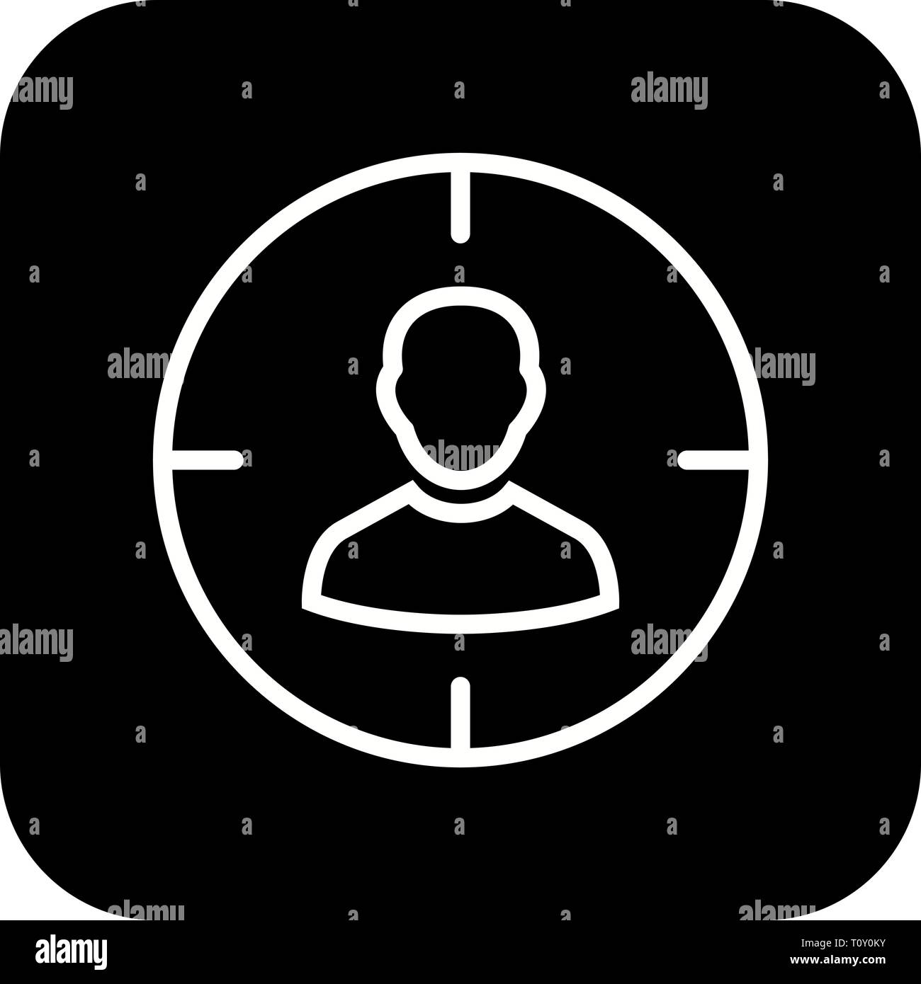 Illustration Aim Icon Stock Photo - Alamy