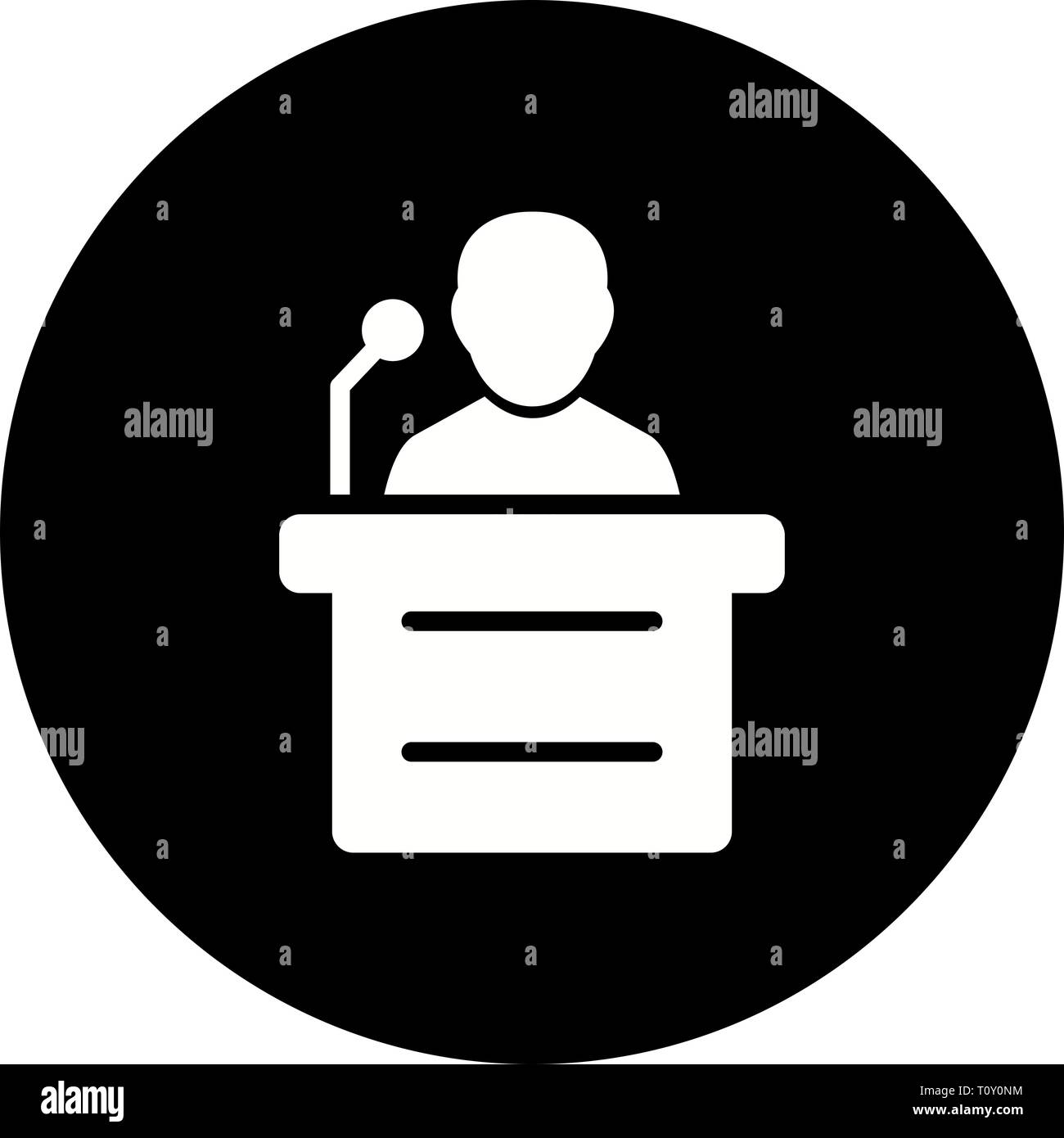 Illustration Speech Vector Icon Stock Photo - Alamy