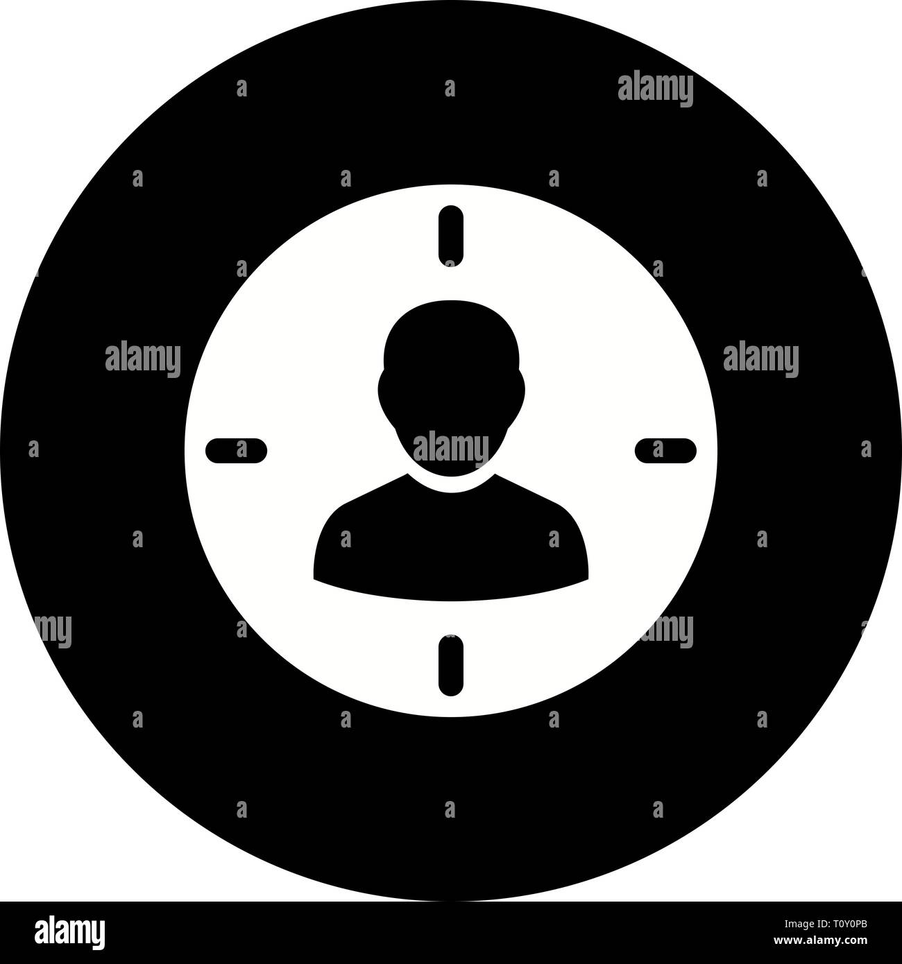 Illustration Aim Icon Stock Photo - Alamy
