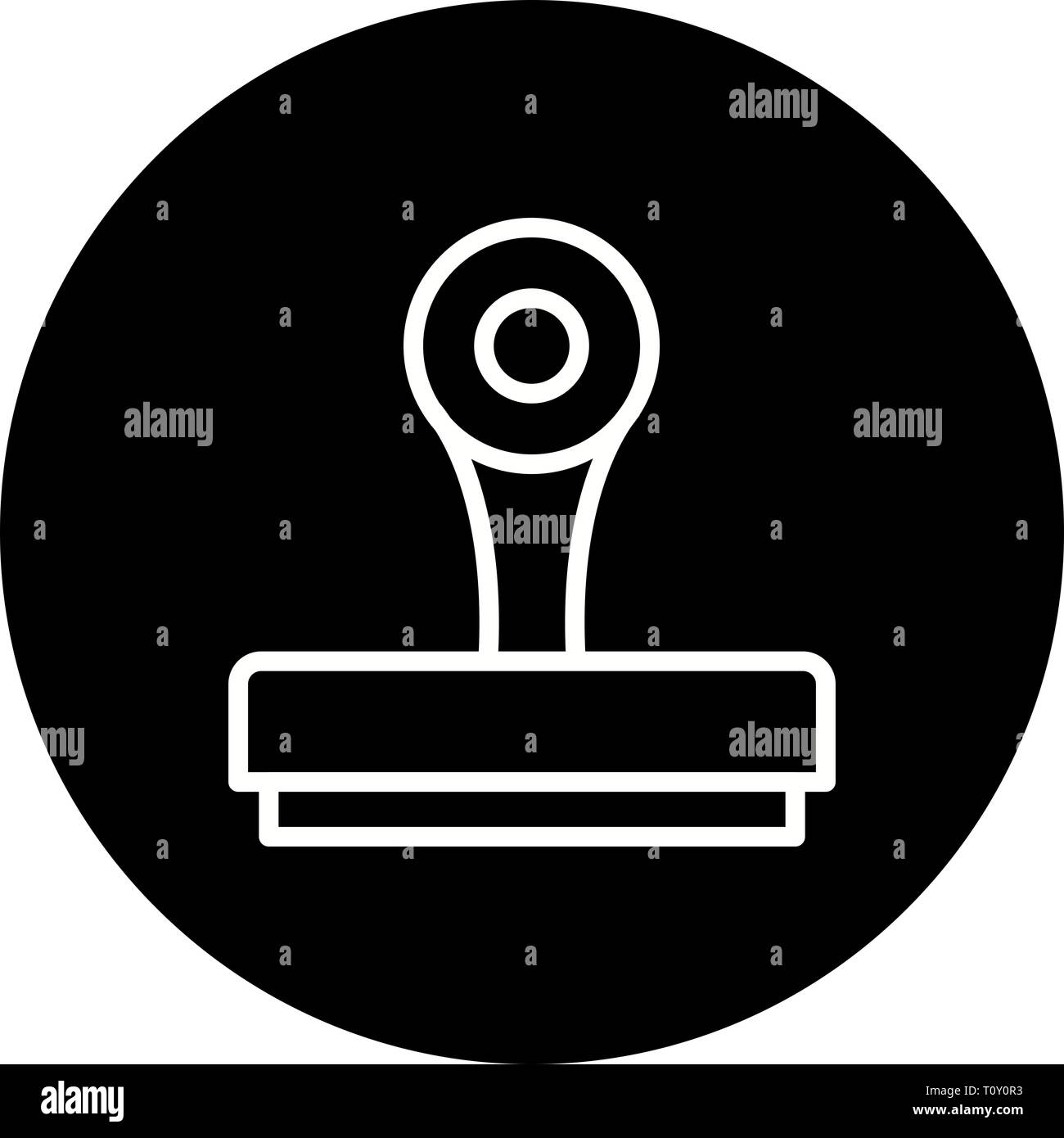 Illustration Stamp Icon Stock Photo - Alamy