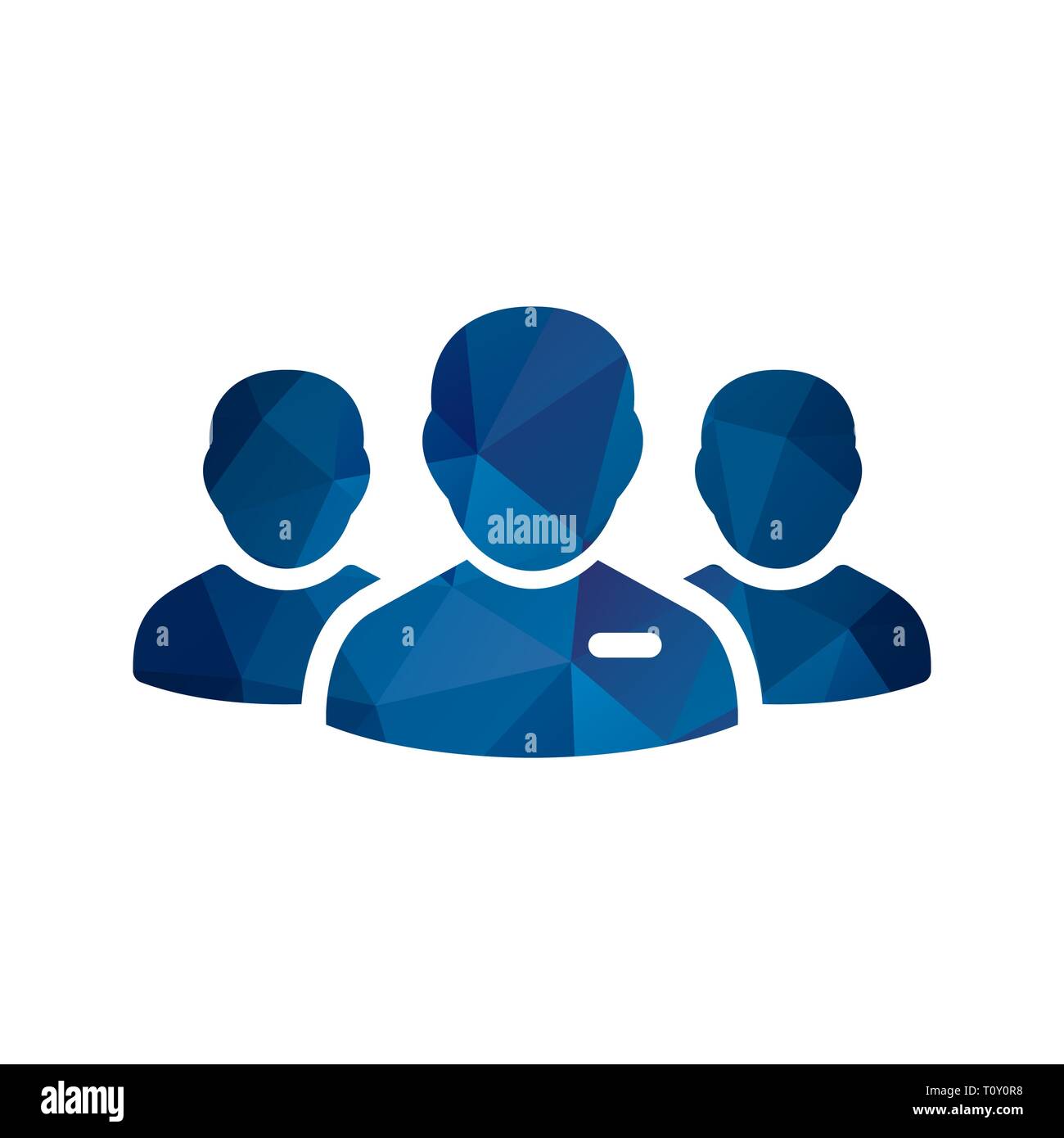 Illustration Leader of Group Icon Stock Photo - Alamy