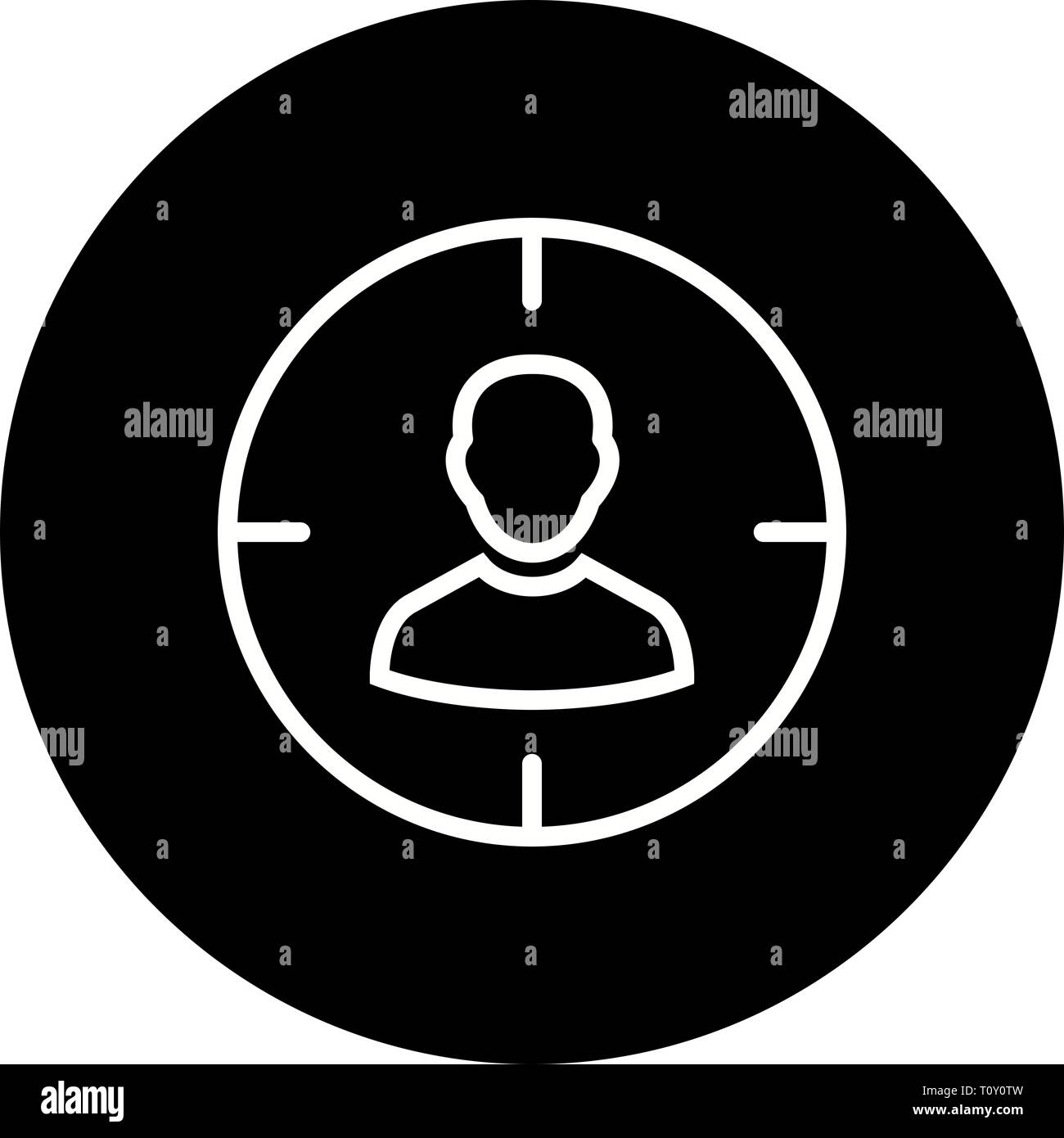 Illustration Aim Icon Stock Photo - Alamy