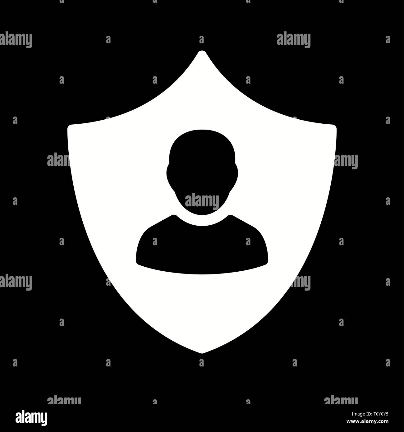 Illustration Business Protection Icon Stock Photo - Alamy