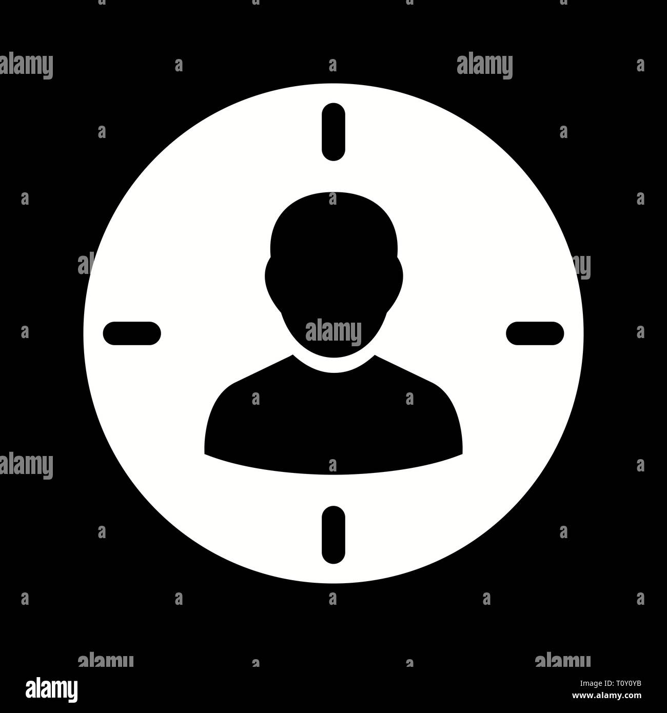 Illustration Aim Icon Stock Photo - Alamy