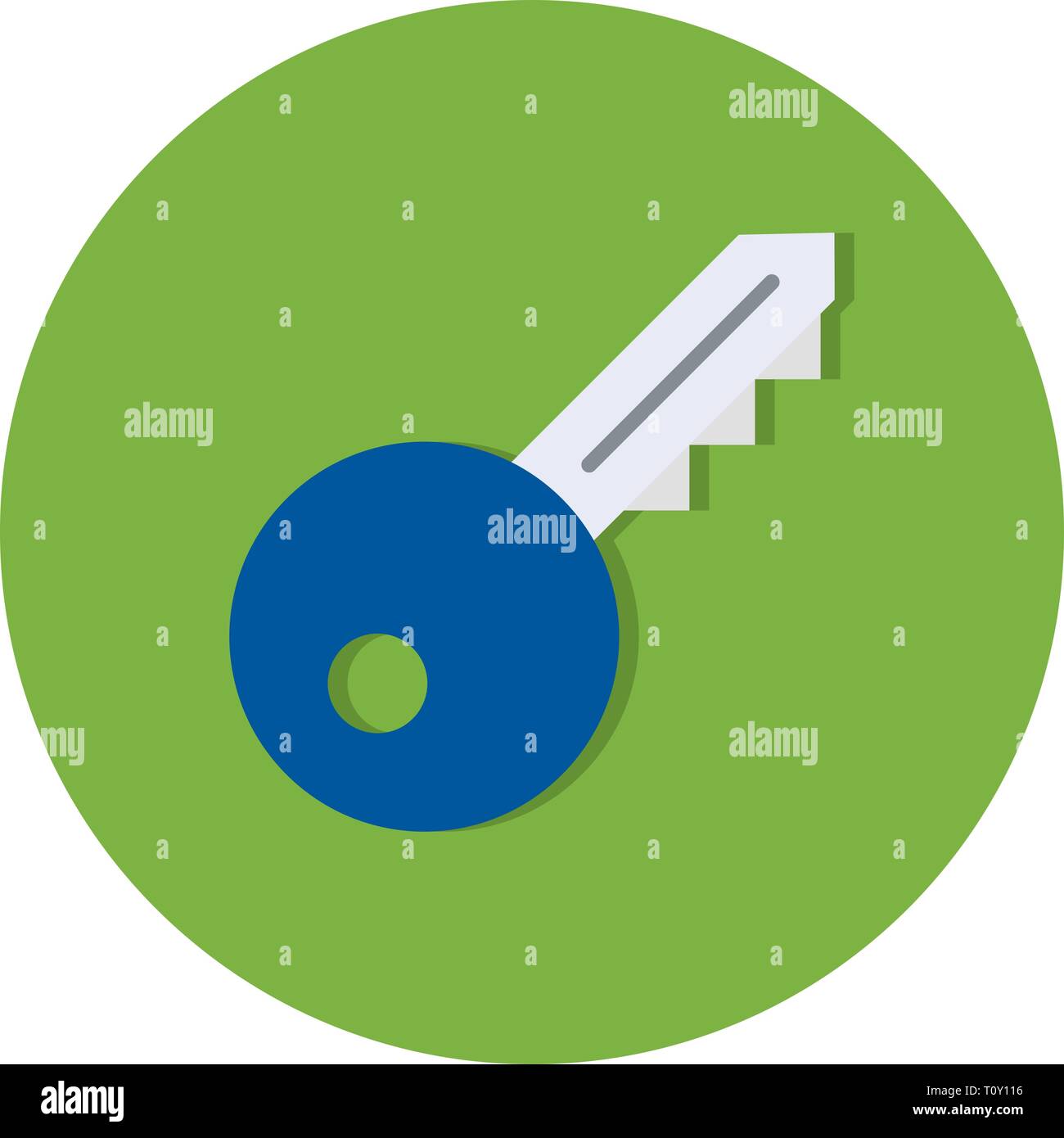 Illustration Key Icon Stock Photo - Alamy