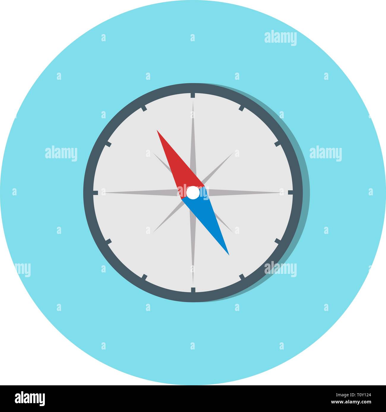 Illustration Compass Icon Stock Photo - Alamy