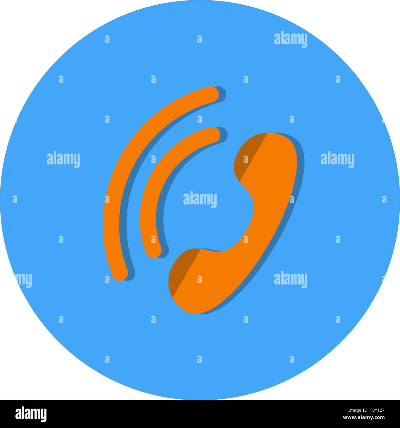 Illustration Active Call Icon Stock Photo - Alamy