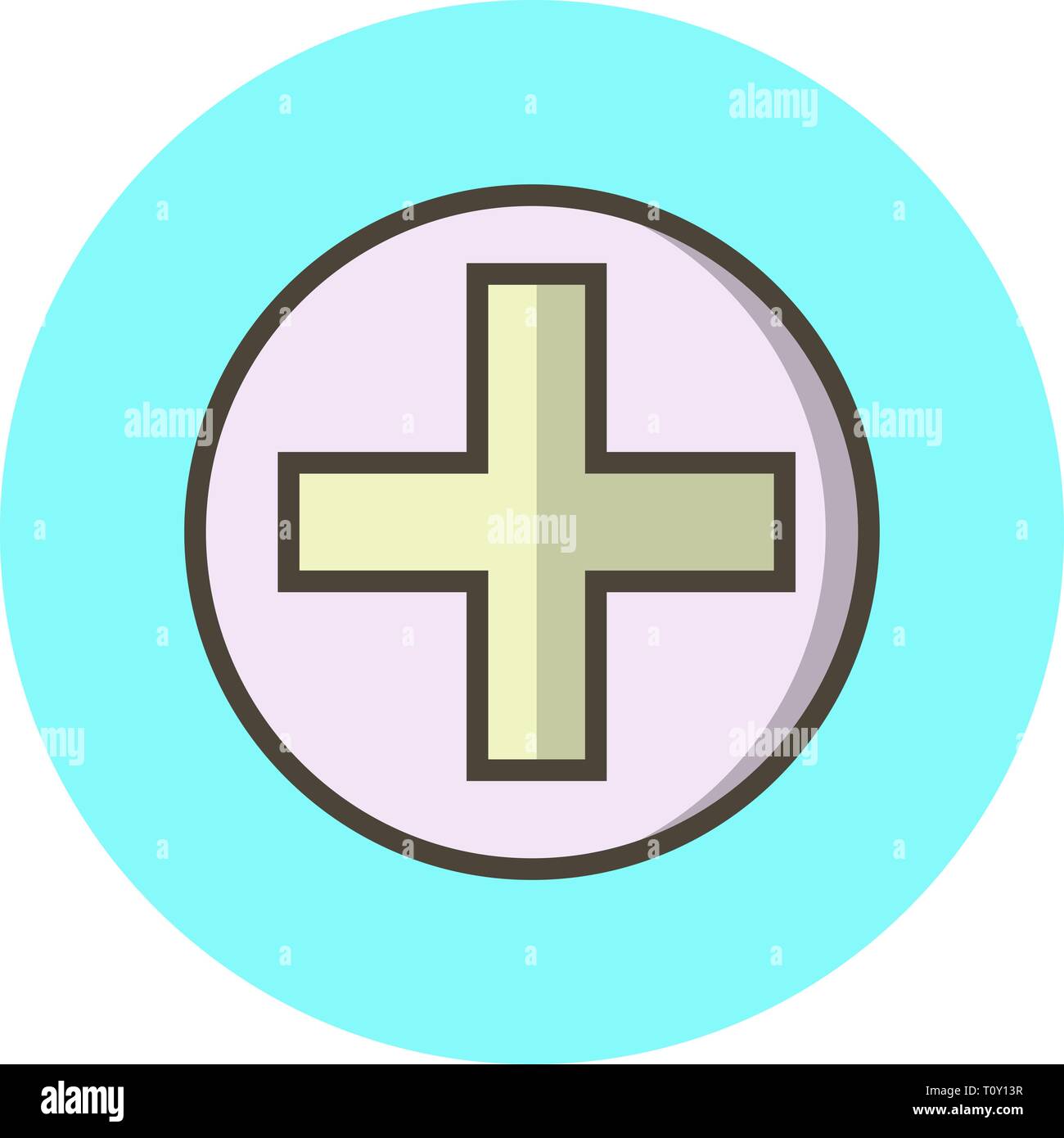 Illustration Add Icon Stock Photo - Alamy