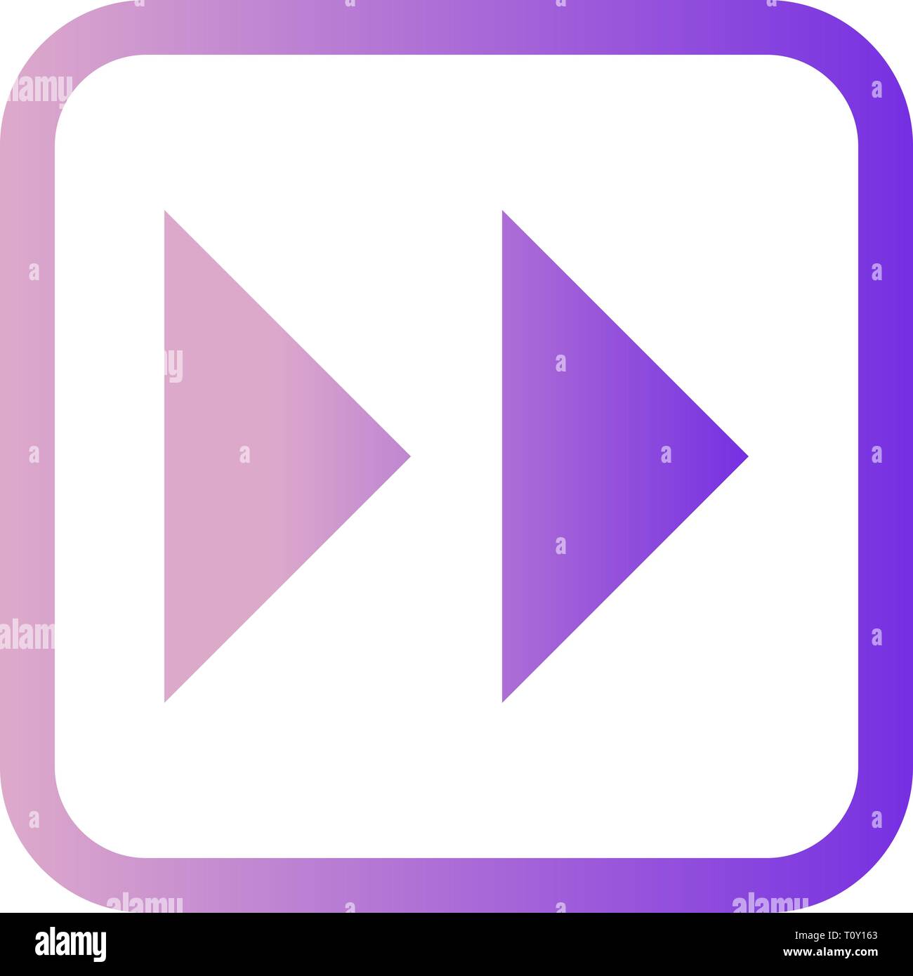 Illustration Forward Arrows Icon Stock Photo - Alamy