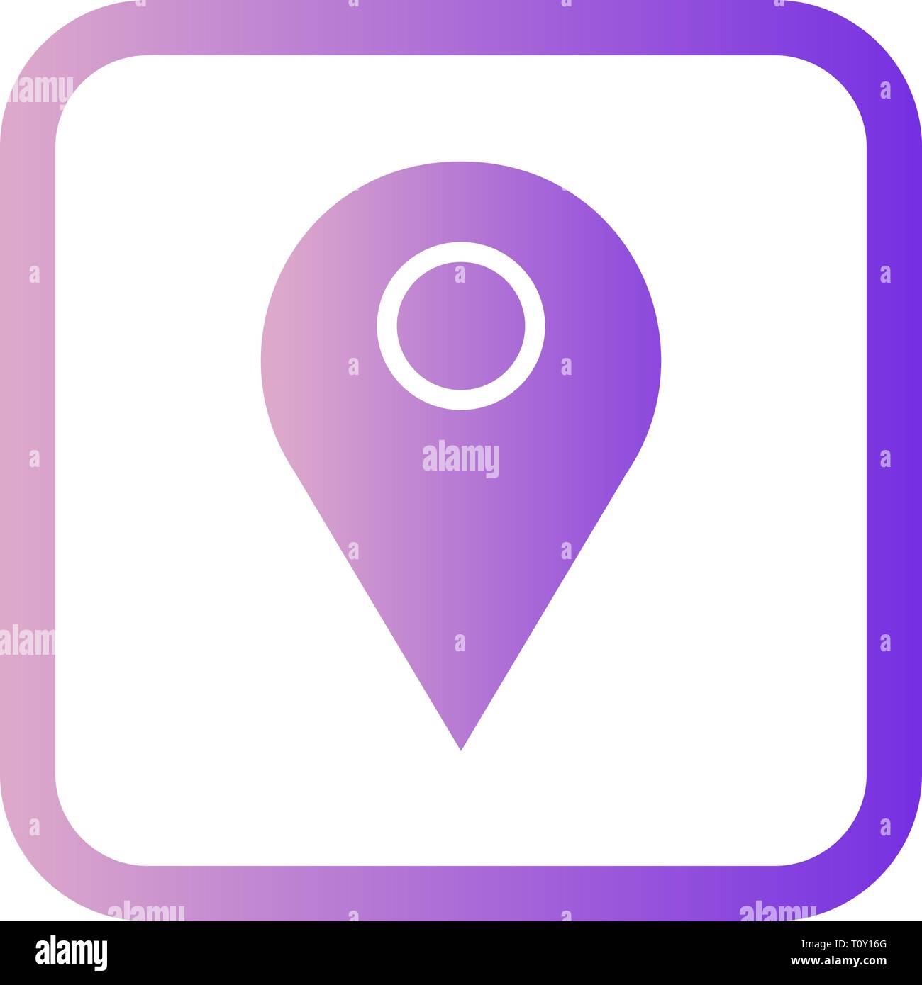 Illustration Location Icon Stock Photo - Alamy