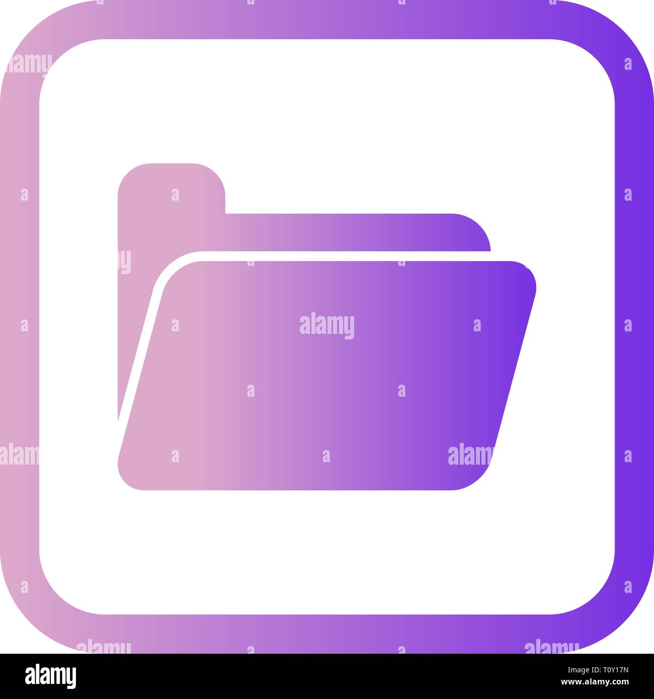 Illustration Folder Icon Stock Photo - Alamy