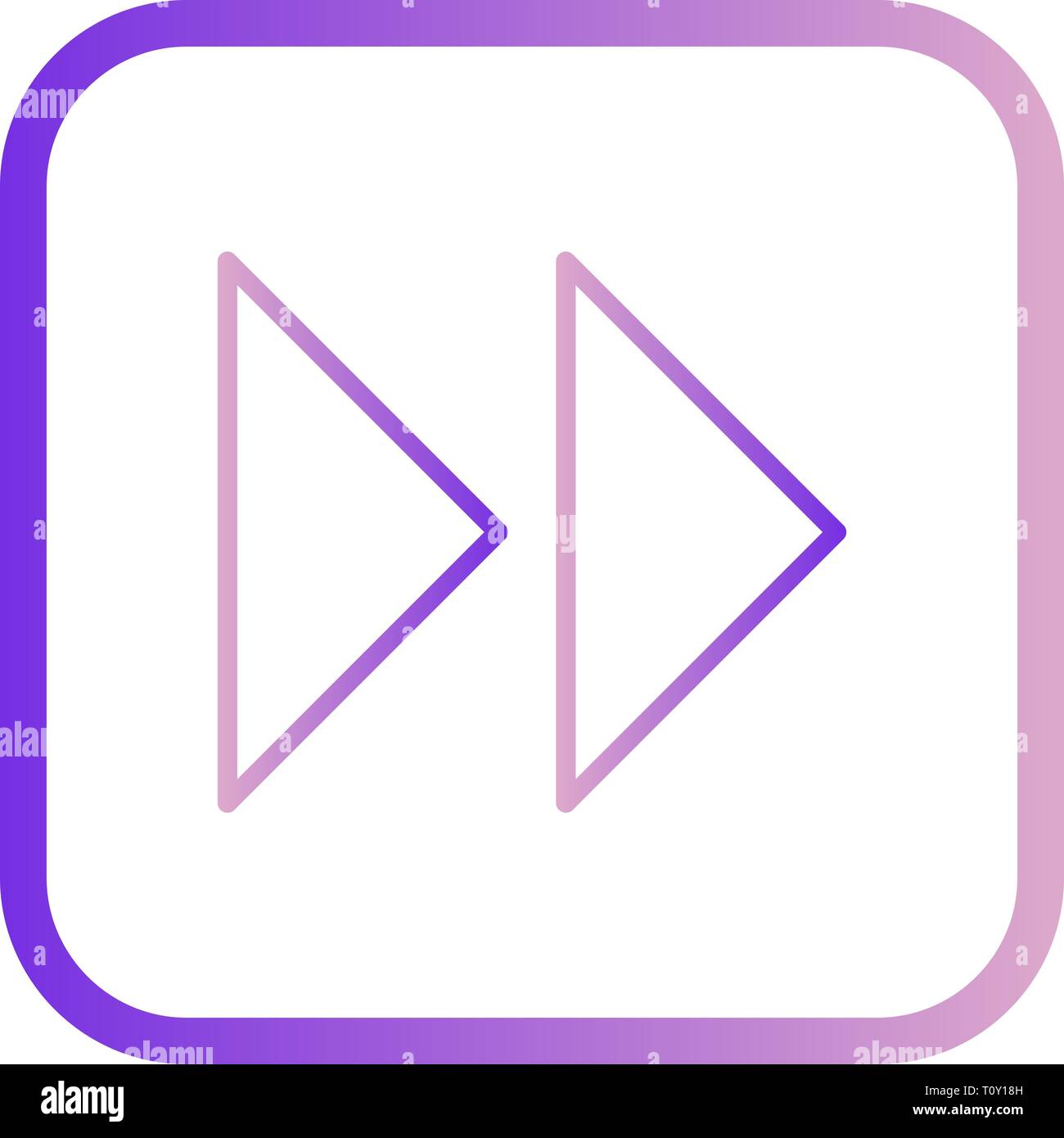 Illustration Forward Arrows Icon Stock Photo - Alamy