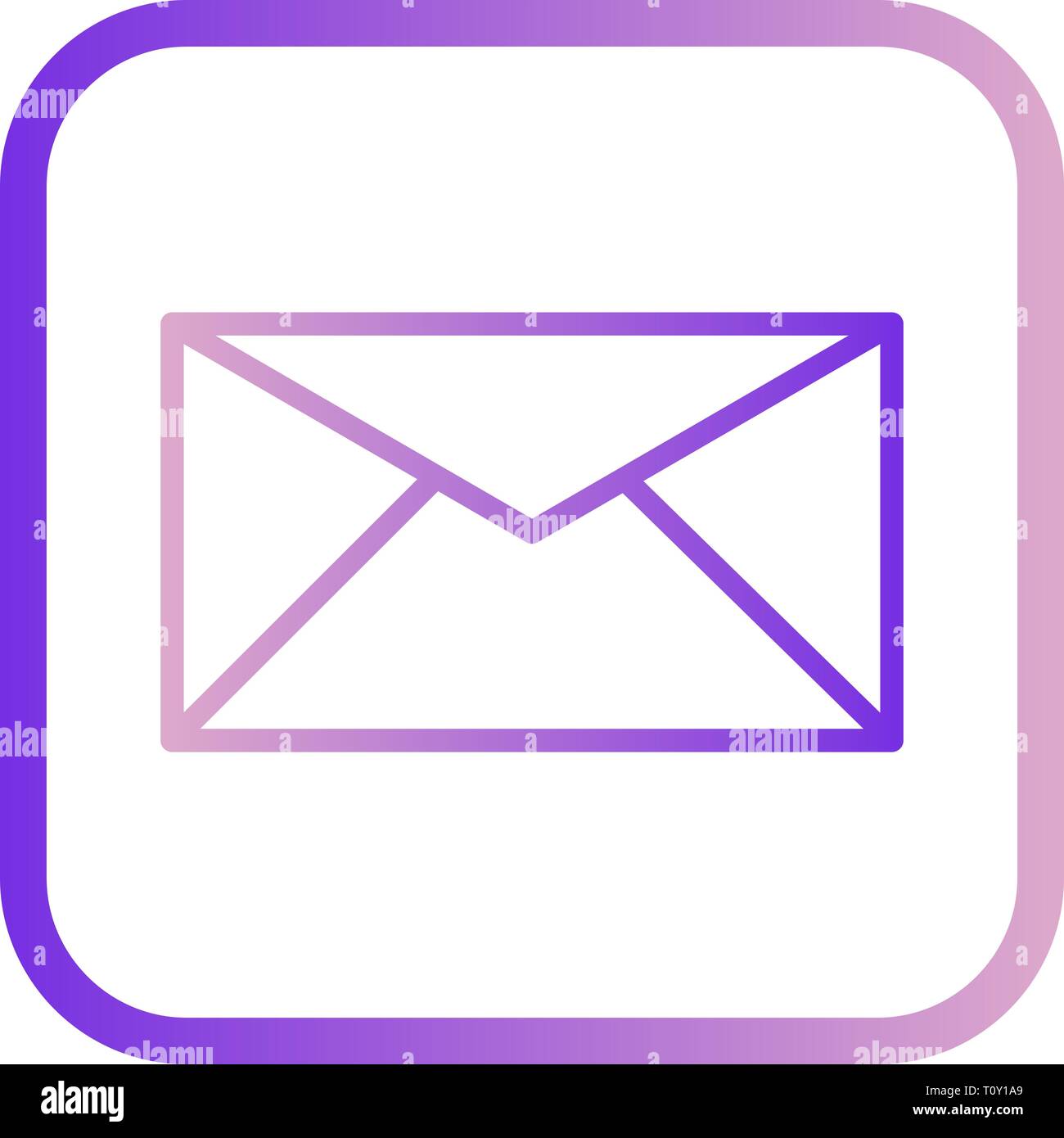 Illustration Inbox Icon Stock Photo - Alamy