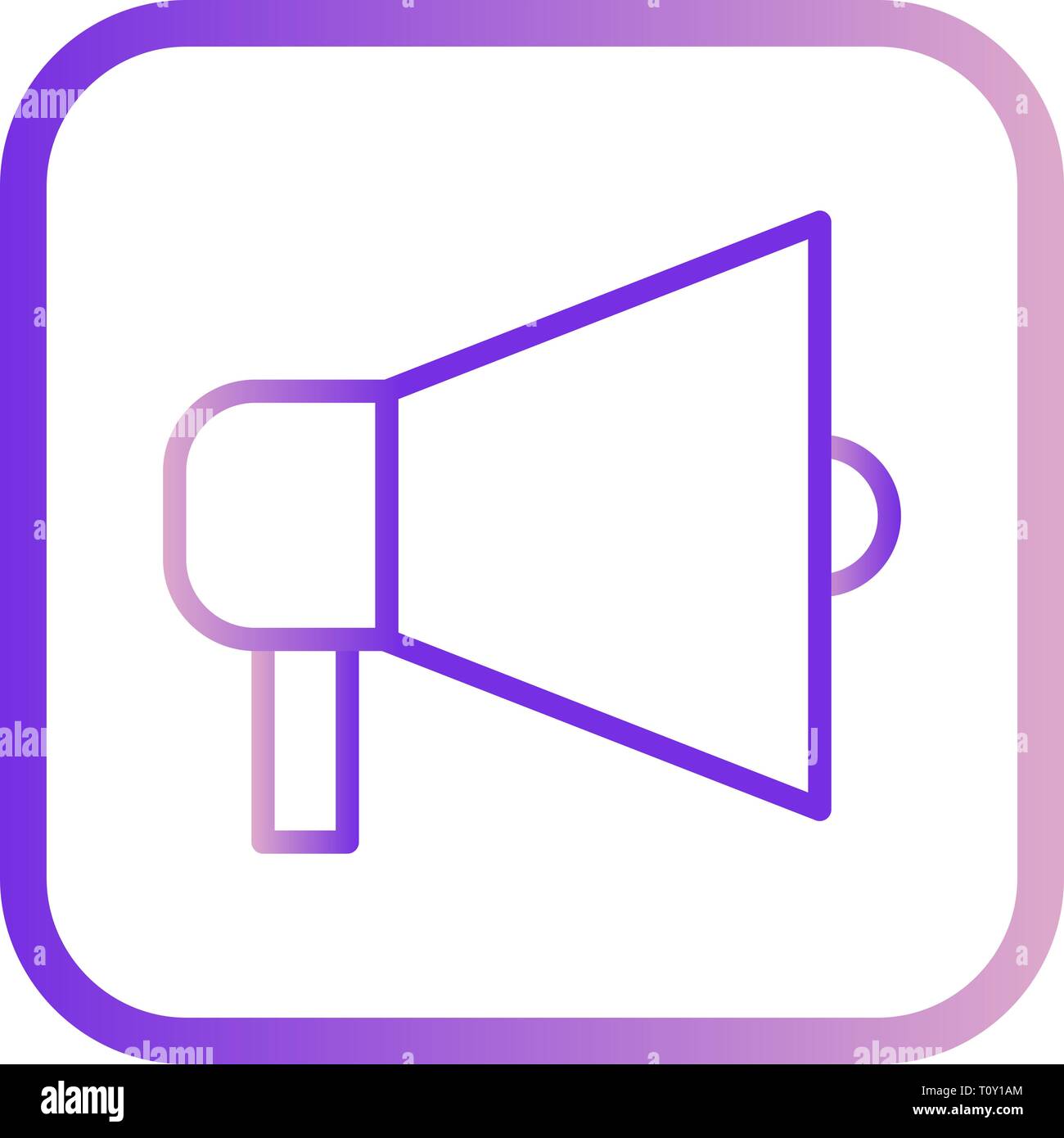 Illustration Announcement Icon Stock Photo - Alamy