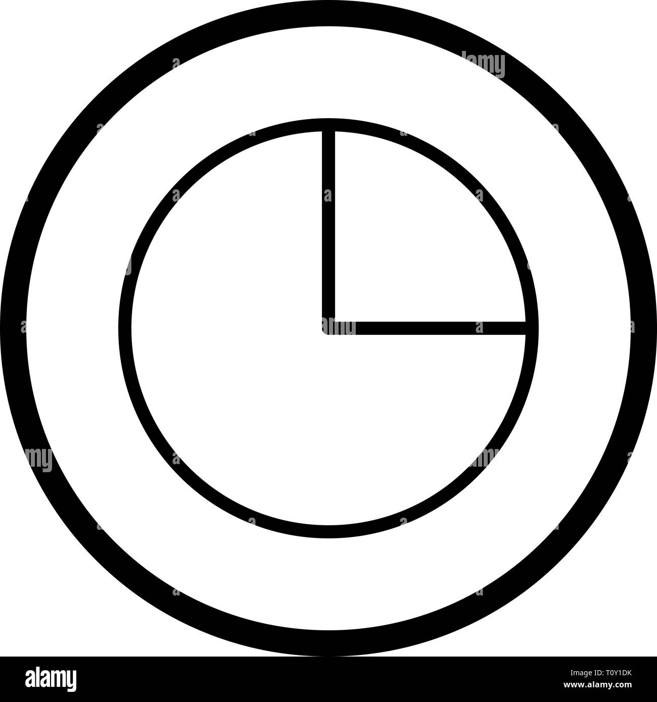 Illustration Pie Chart Icon Stock Photo - Alamy