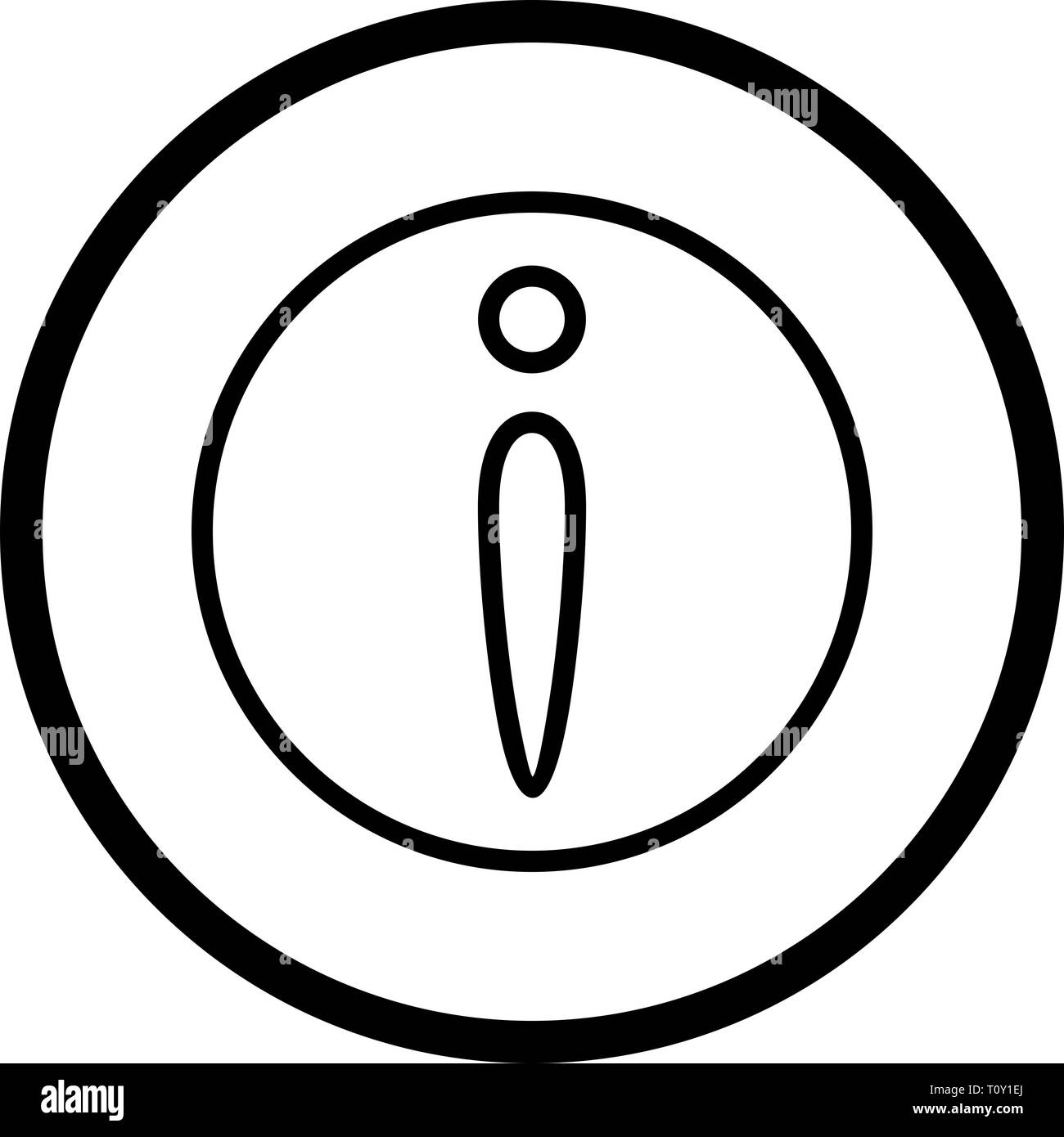 Illustration Information Icon Stock Photo - Alamy
