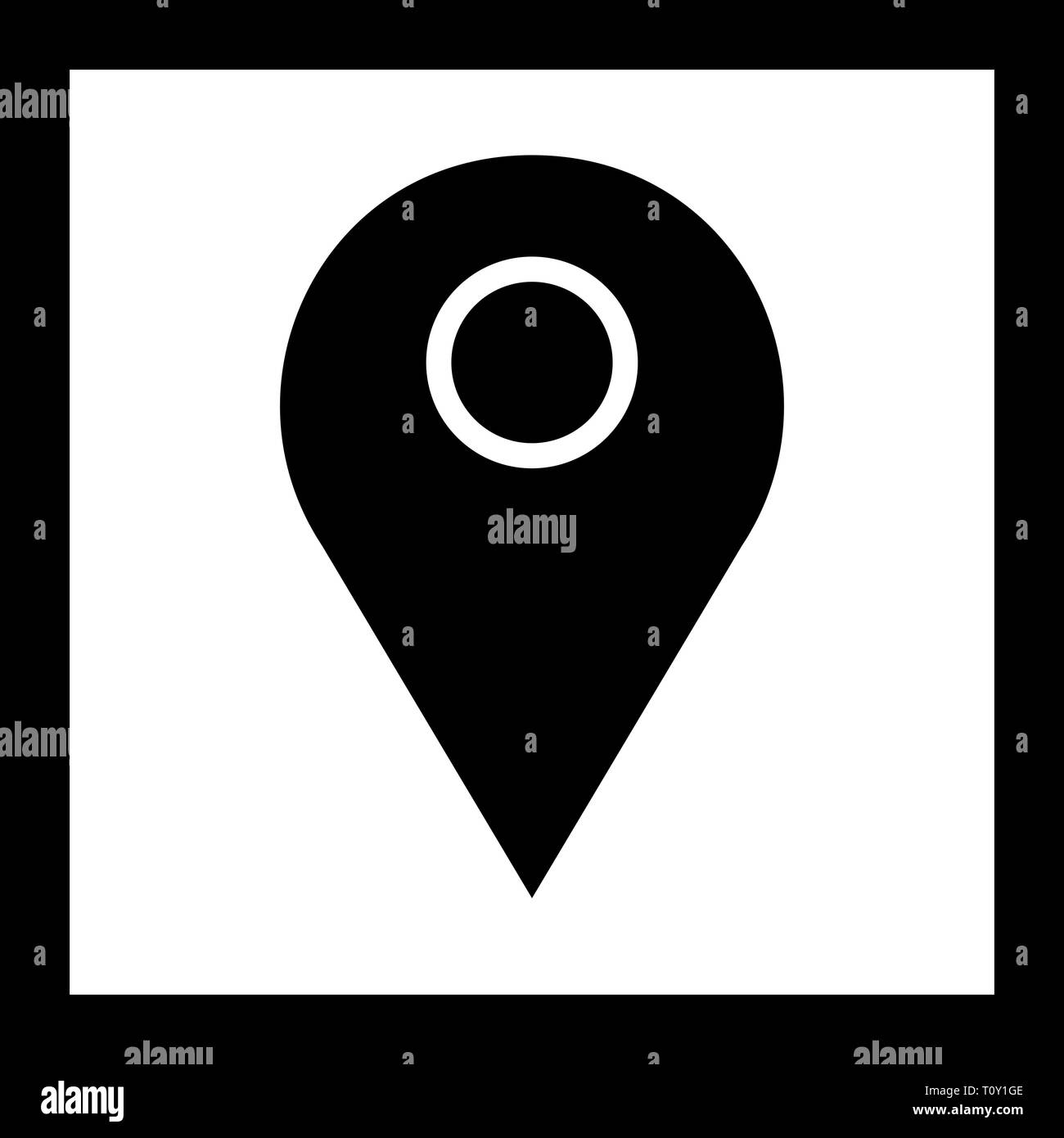 Illustration Location Icon Stock Photo - Alamy