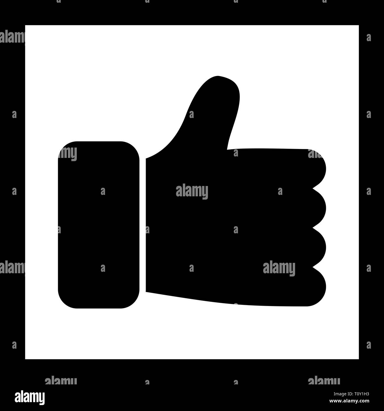 Illustration Like Icon Stock Photo - Alamy