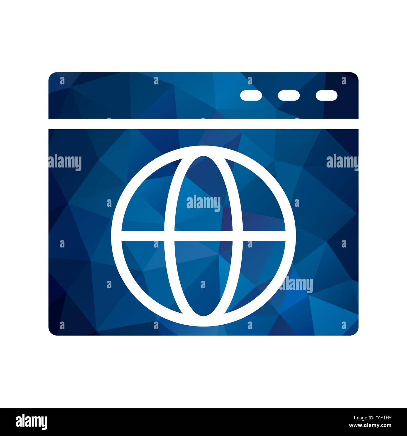 Illustration Browser Icon Stock Photo - Alamy