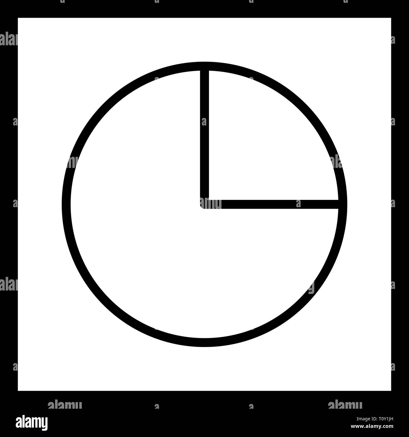 1 3 pie chart Black and White Stock Photos & Images - Alamy