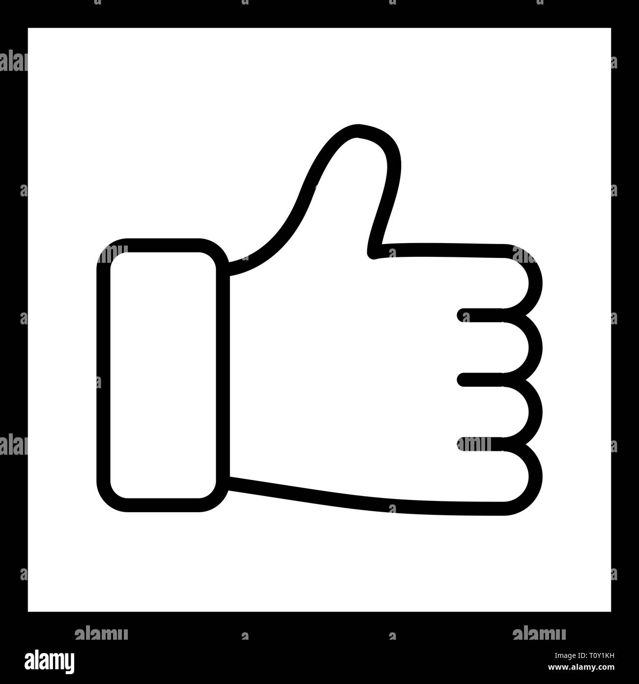 Illustration Like Icon Stock Photo - Alamy