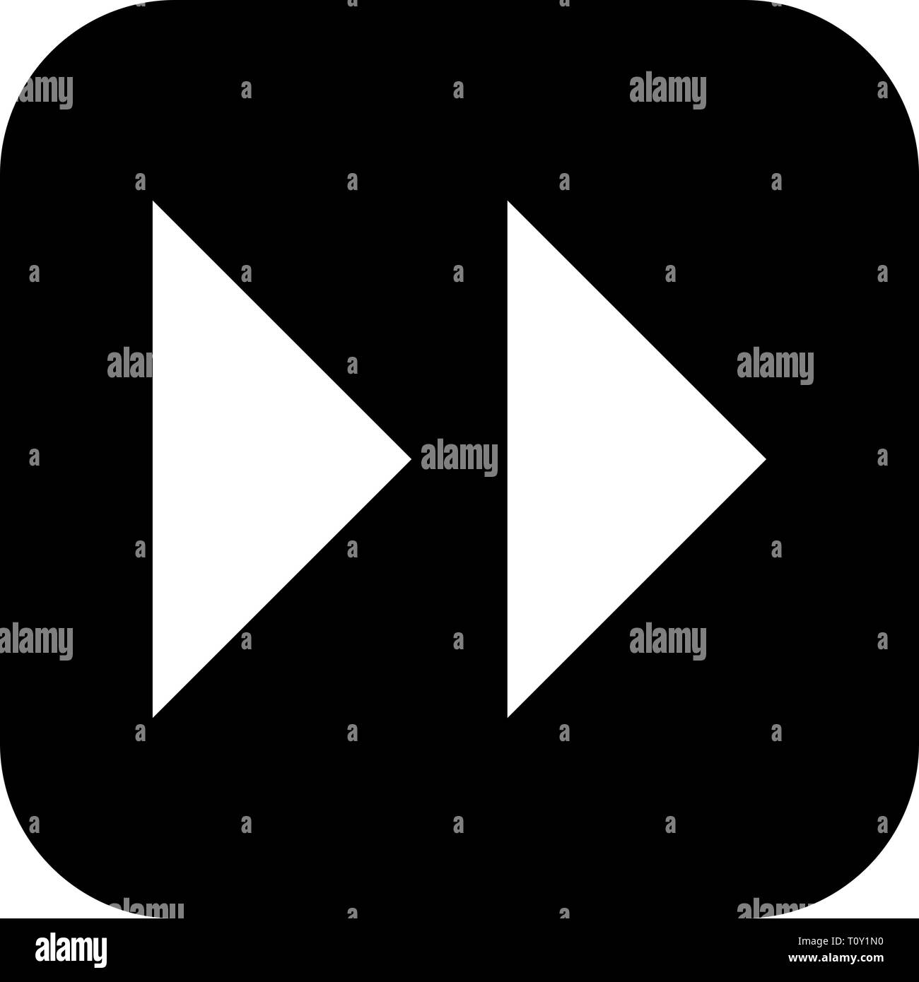 Illustration Forward Arrows Icon Stock Photo - Alamy